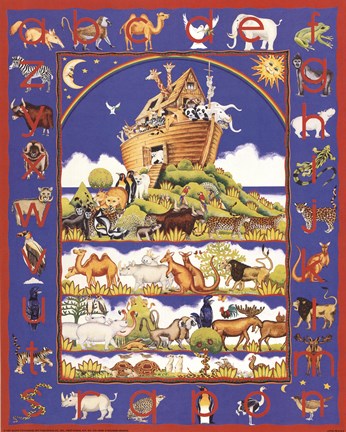 Noah's Ark Alphabet Fine Art Print by Richard Henson at FulcrumGallery.com