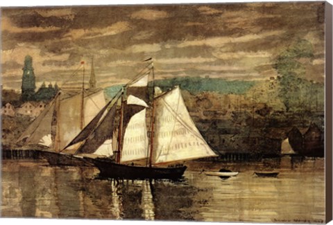 Gloucester Schooners and Sloop Fine Art Print by Winslow Homer at ...