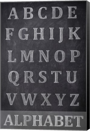 Chalkboard Alphabet Fine Art Print by Unknown at FulcrumGallery.com