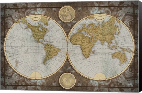 World Map Fine Art Print by Elizabeth Medley at FulcrumGallery.com