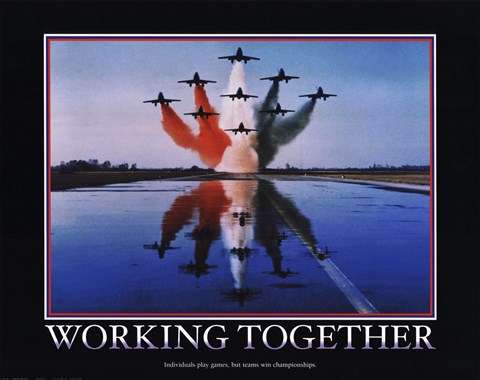 Motivational - Working Together Fine Art Print by Unknown at ...