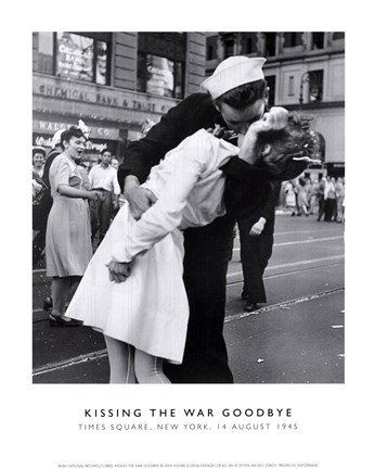 Kissing the War Goodbye Fine Art Print by Photography Collection at FulcrumGallery.com