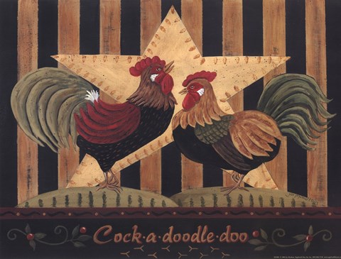 Cock-a-Doodle-Doo Fine Art Print by Jo Moulton at FulcrumGallery.com