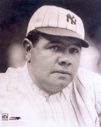 Babe Ruth - classic portrait Fine Art Print by Unknown at ...