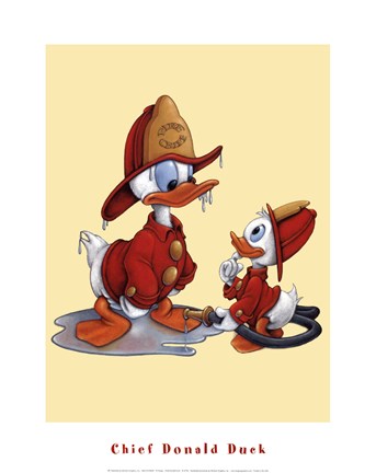 Chief Donald Duck Fine Art Print by Walt Disney at FulcrumGallery.com