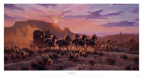 Racing The Sun Fine Art Print by Tom Haas at FulcrumGallery.com