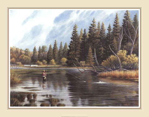 Fly Fishing Fine Art Print by Ron Jenkins at FulcrumGallery.com
