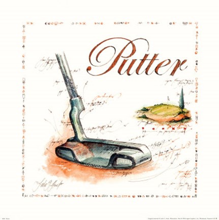 Putter Fine Art Print by Leslie G. Hunt at FulcrumGallery.com