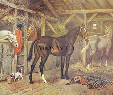 Stable Of Champions Fine Art Print by Richard Newton at FulcrumGallery.com