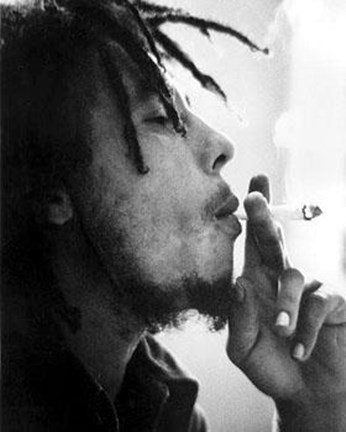 Bob Marley Smoking A Spliff