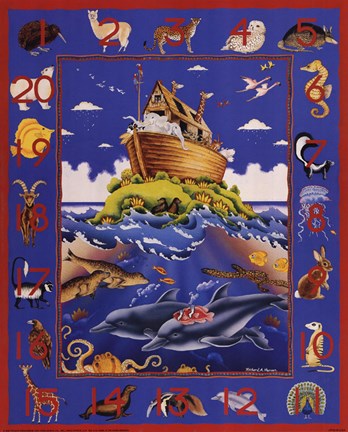 Noah's Ark Numbers Fine Art Print by Richard Henson at FulcrumGallery.com