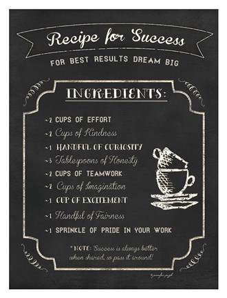 Recipe for Success Fine Art Print by Jennifer Pugh at FulcrumGallery.com