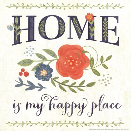 Happy Home Fine Art Print by Mollie B. at FulcrumGallery.com