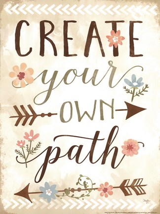 Create Your Own Path Fine Art Print by Mollie B. at FulcrumGallery.com