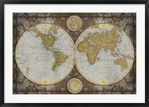 World Map Fine Art Print by Elizabeth Medley at FulcrumGallery.com