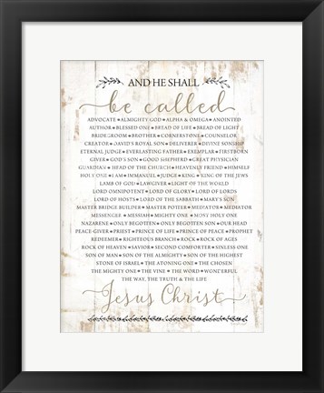 Names of Christ Fine Art Print by Jennifer Pugh at FulcrumGallery.com